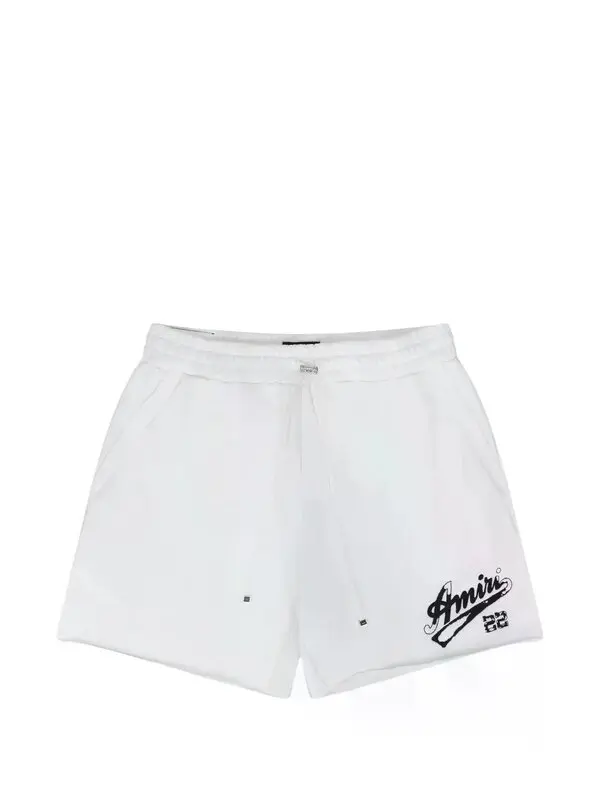 Amiri Logo-print Drawstring Shorts - White
