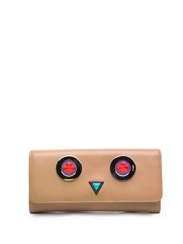 Fendi 2010-2026 Leather Hypnoteyes Continental Wallet Long Wallets