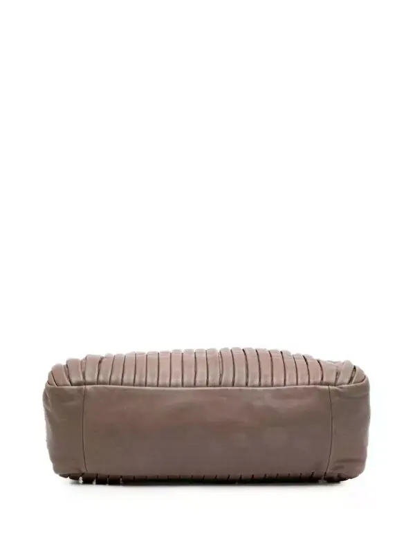 Miu Miu 2010 Nappa Bosco Pleated Satchel