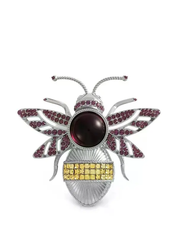 Dolce & Gabbana Bee Brooch With Rhinestones