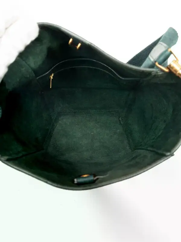 Celine Sangle Bucket Bag In Grained Calfskin