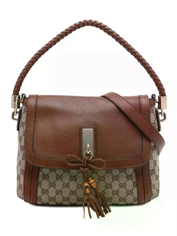 Gucci 2016-2026 Gg Canvas Bella Flap Satchel