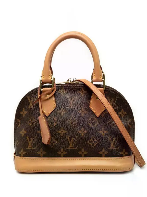 LOUIS VUITTON 2019 Monogram Alma Bb Satchel - Brown