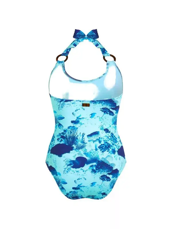Vilebrequin Marine-print Ring-detail Swimsuit