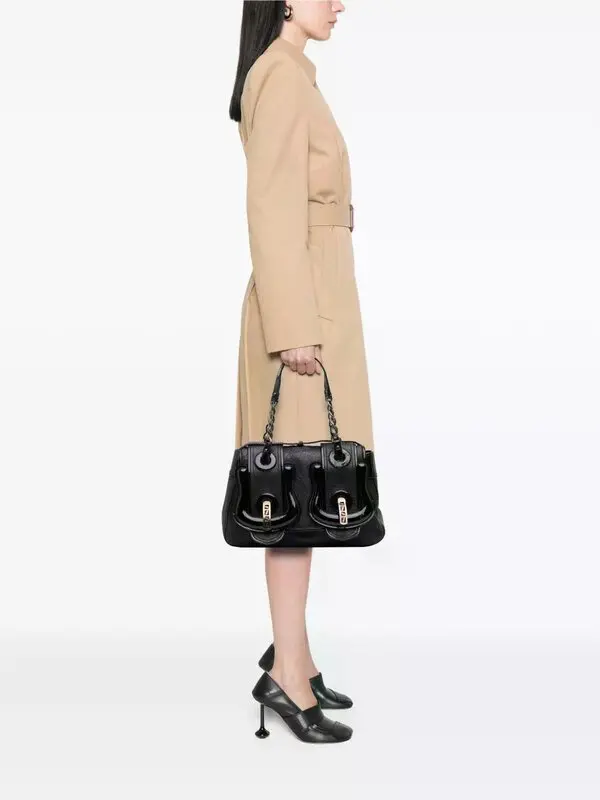 Fendi 2000-2010 Medium Leather B Bag Top Handle Bag Handbag