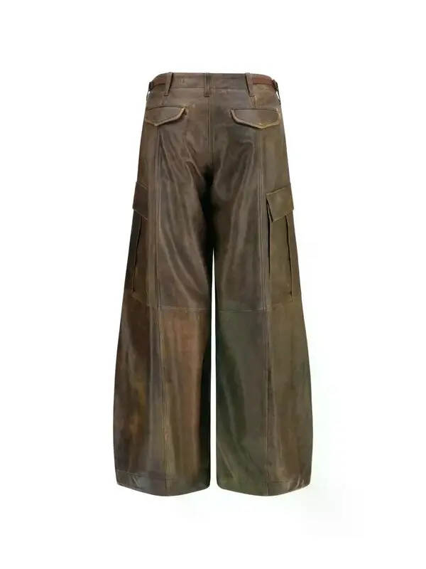 R13 Leather Cargo Pants