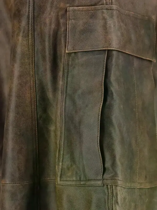 R13 Leather Cargo Pants