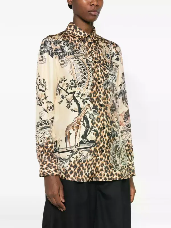 Etro Paisley Leopard-print Shirt