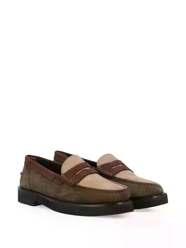 TOD'S Suede Penny Loafers