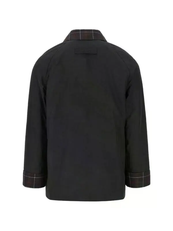 Barbour Spey Waxed-cotton Check-trim Jacket