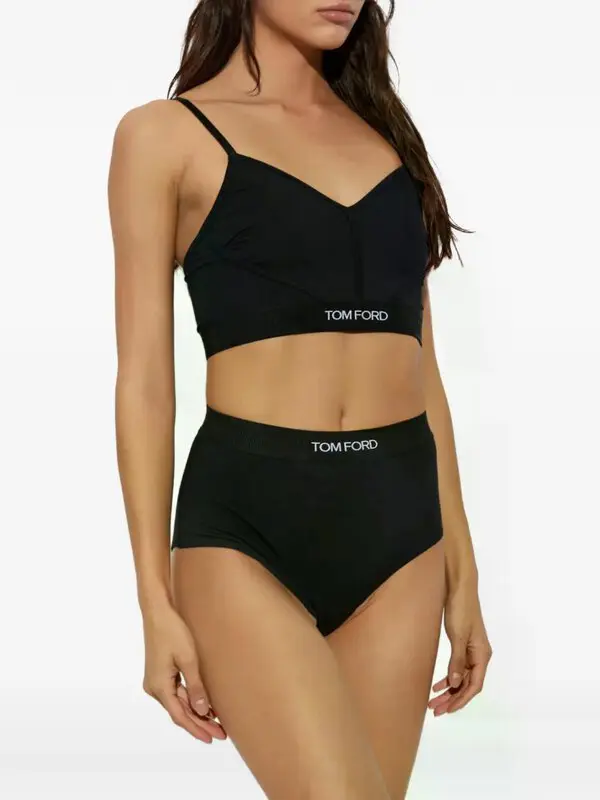 TOM FORD Logo-underband V-neck Bra
