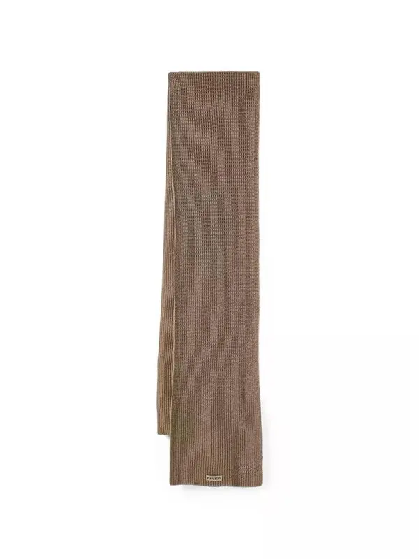 Pinko Ribbed-knit Scarf