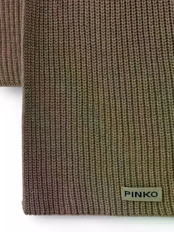Pinko Ribbed-knit Scarf