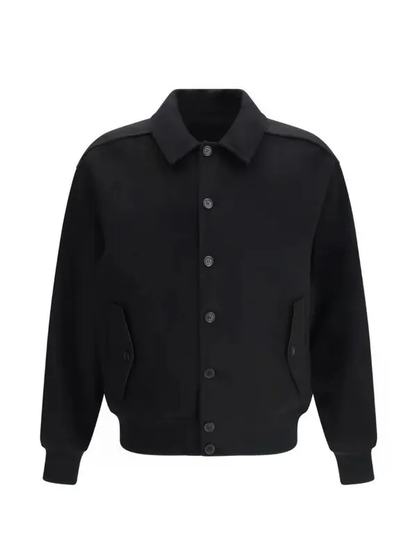 FERRAGAMO Wool And Cashmere Blouson - Black