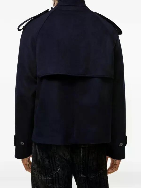 Burberry Cashmere Leadenham Trench Jacket