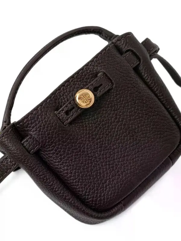 Tory Burch Lee Radziwill Pebbled Leather Keyring