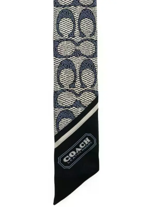 COACH Signature Monogram-print Silk Scarf