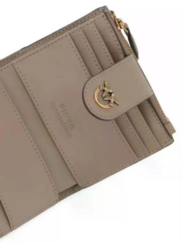 Pinko Small Love Birds-logo Leather Wallet