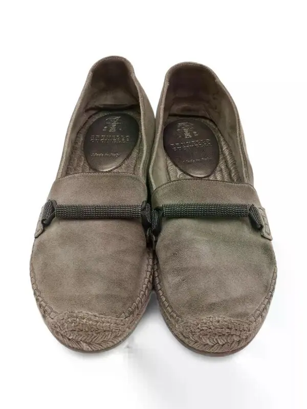 Brunello Cucinelli Monili Suede Espadrilles