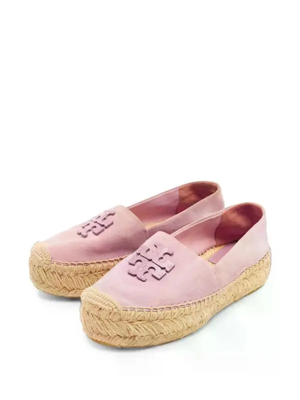 Tory Burch Double T Platform Espadrille Flats