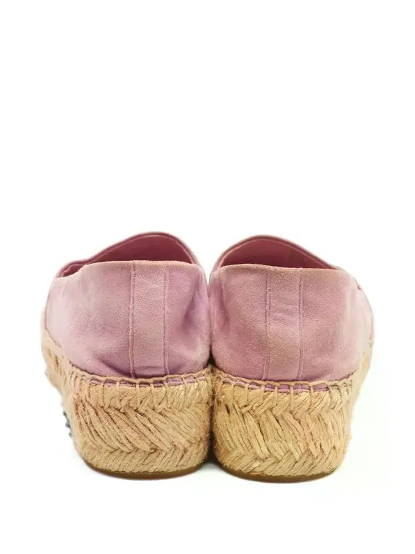 Tory Burch Double T Platform Espadrille Flats