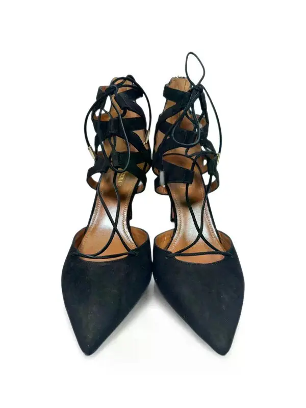 AQUAZZURA Belgravia Lace-up Pumps