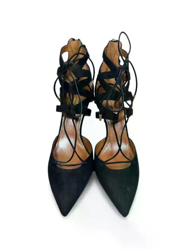 AQUAZZURA Belgravia Lace-up Pumps