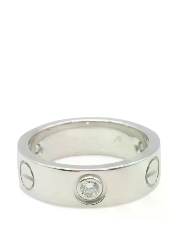 Cartier Love Diamond Ring - Silver