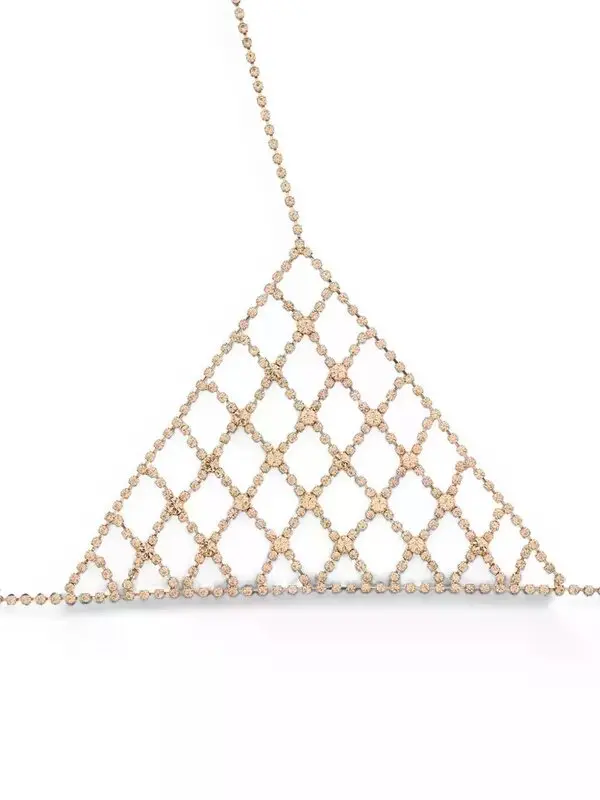 Dsquared2 Rhinestone Bra - Gold