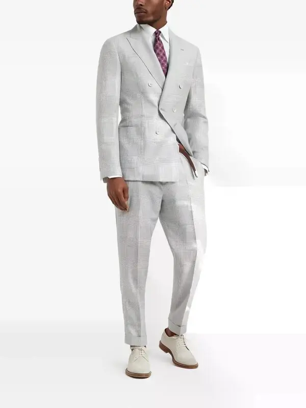 Brunello Cucinelli Double-breasted Checked Suit