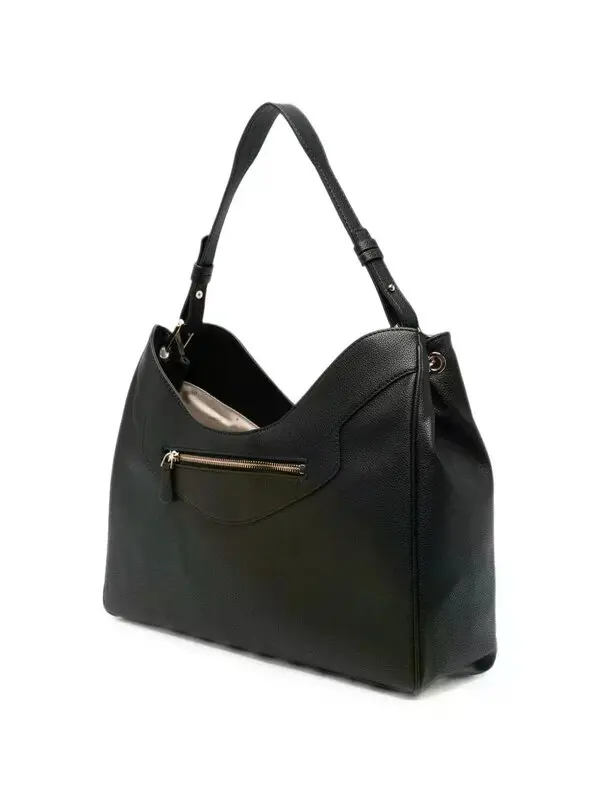 Guess Antonia Logo-plaque Pebbled-leather Shoulder Bag