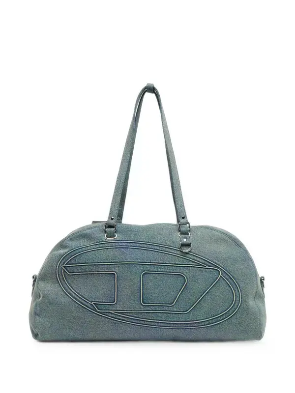 DIESEL® 1dr Dome-duffle Bag In Denim With Oval D Logo
