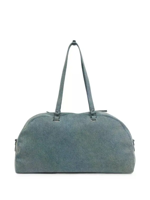 DIESEL® 1dr Dome-duffle Bag In Denim With Oval D Logo