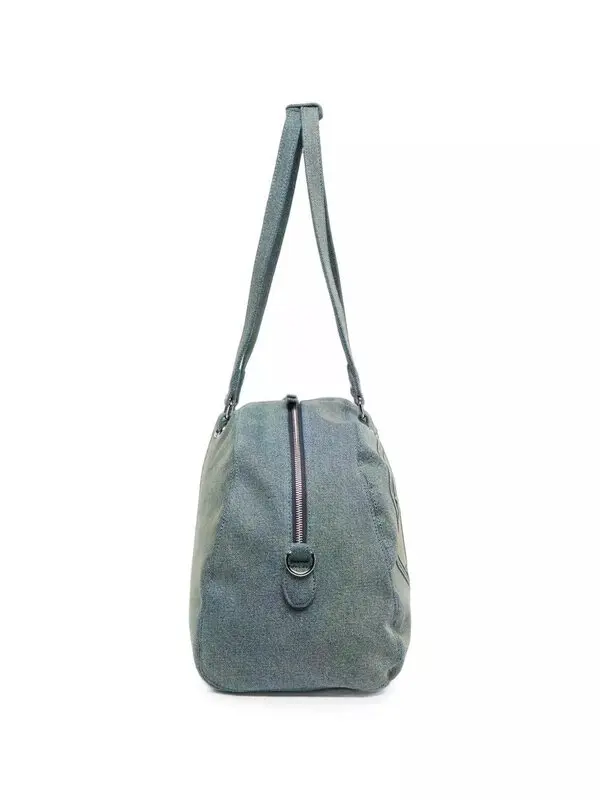 DIESEL® 1dr Dome-duffle Bag In Denim With Oval D Logo