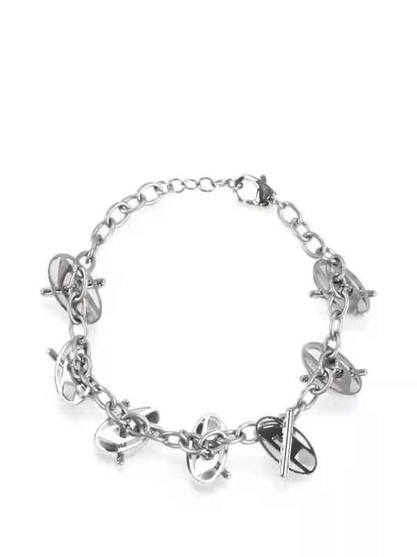 DIESEL® D Charm-embellished Chain Bracelet