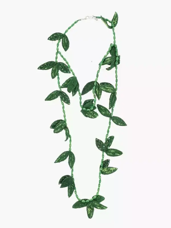 Dsquared2 Botanical Sequin Necklace - Green