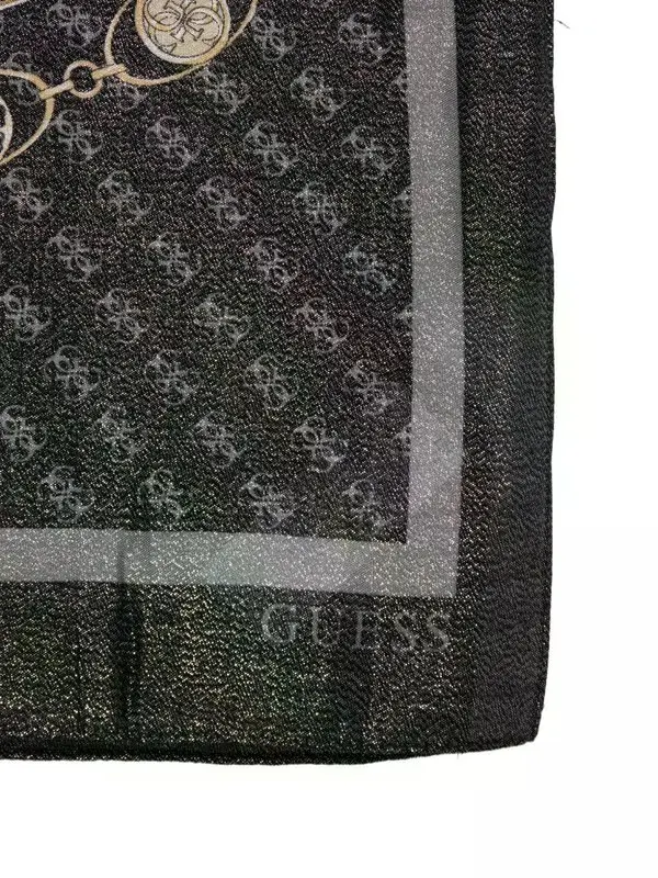 Guess Logo-print Chain-link Scarf