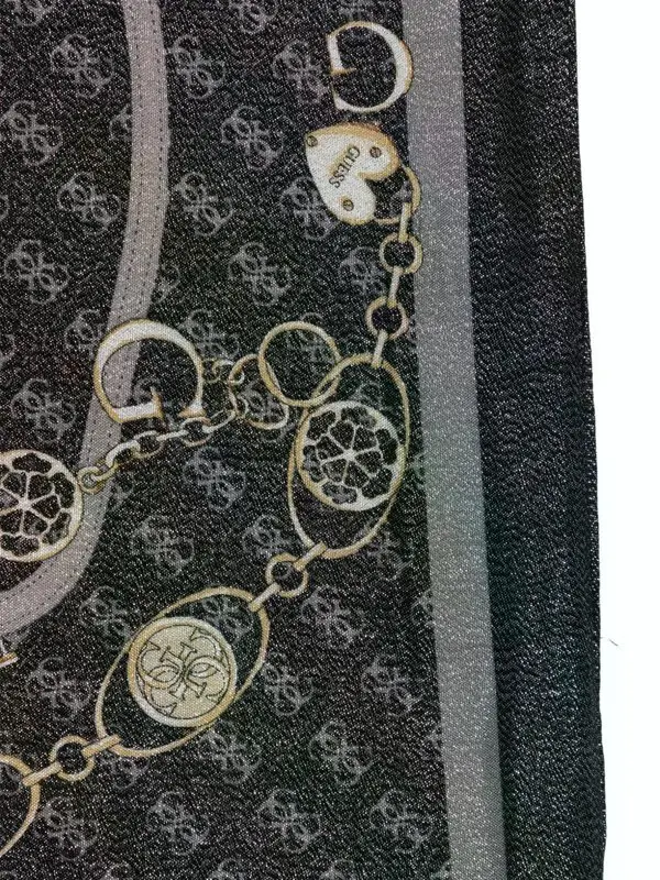 Guess Logo-print Chain-link Scarf