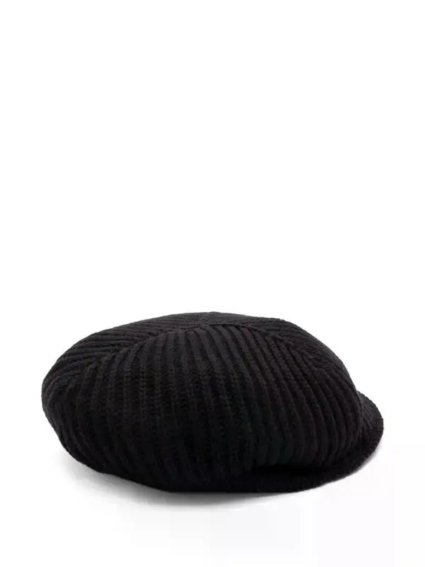 Altea Ribbed-knit Wool Flat Cap