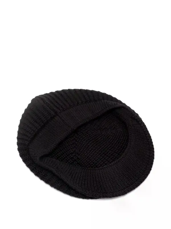Altea Ribbed-knit Wool Flat Cap
