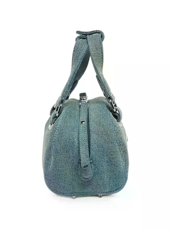 DIESEL® 1dr Dome-small Bowling Bag In Denim With Oval D Logo
