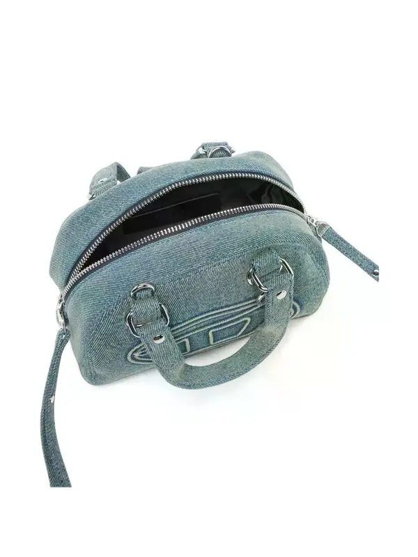 DIESEL® 1dr Dome-small Bowling Bag In Denim With Oval D Logo