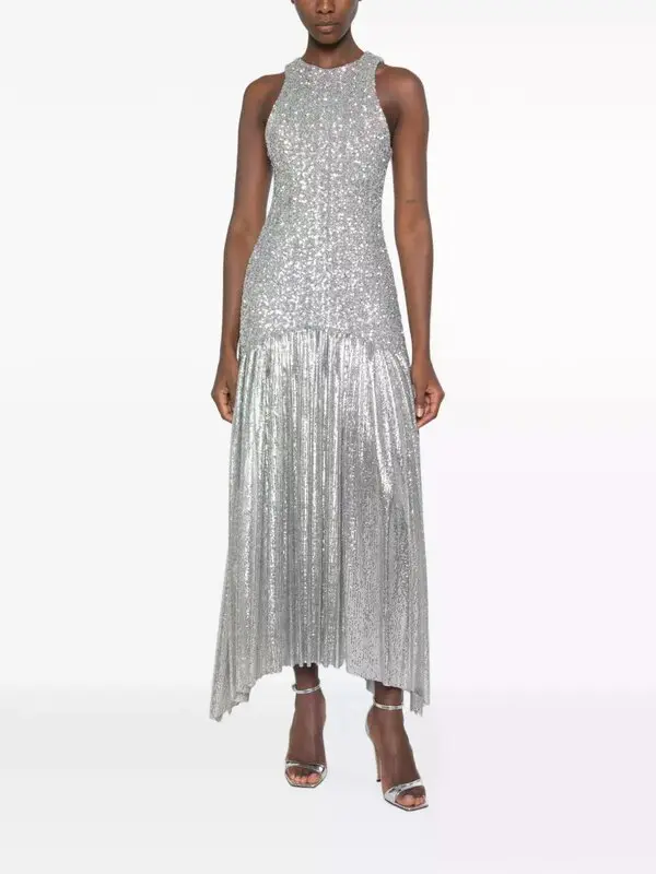 Rabanne Sequin-embellished Chainmail Asymmetric Dress
