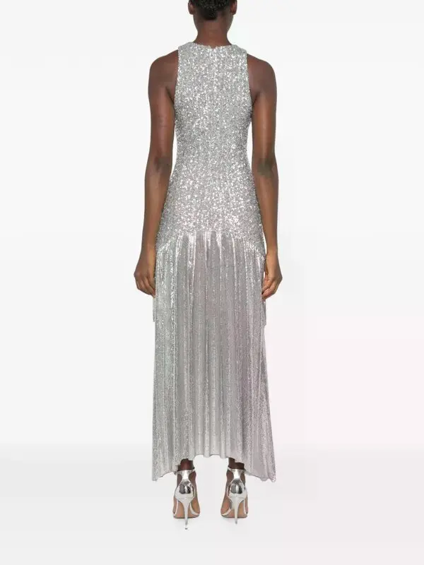 Rabanne Sequin-embellished Chainmail Asymmetric Dress