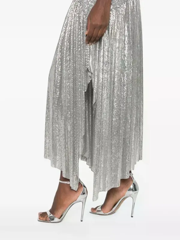 Rabanne Sequin-embellished Chainmail Asymmetric Dress