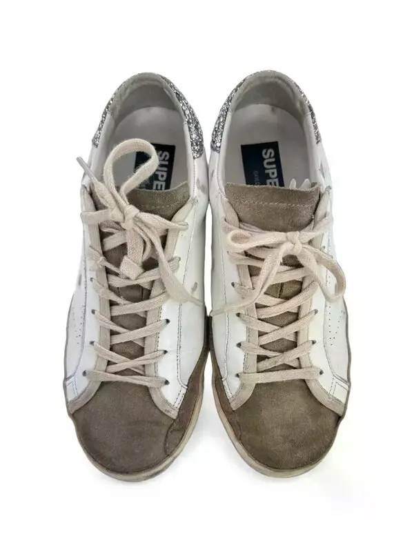 GOLDEN GOOSE Super-star Distressed Sneakers