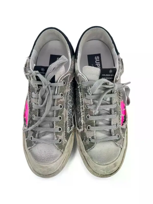 GOLDEN GOOSE Super-star Glittered Sneakers