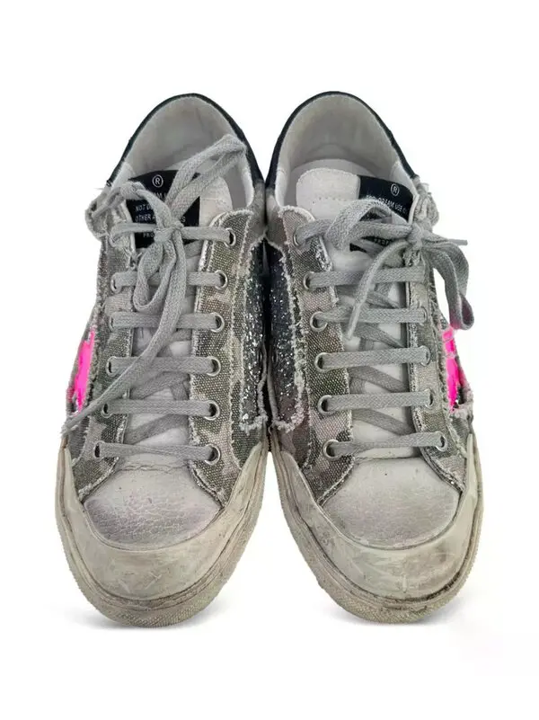 GOLDEN GOOSE Super-star Glittered Sneakers