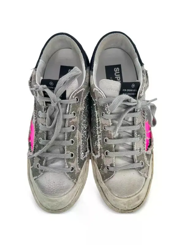 GOLDEN GOOSE Super-star Glittered Sneakers