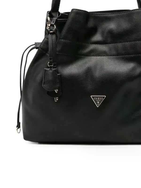 Guess Karima Drawstring-fastening Leather Tote Bag